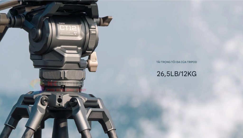 Chân Máy Quay Carbon Fiber Tilta CT12 75mm Cine Fluid Head 12 Kg Chính ...